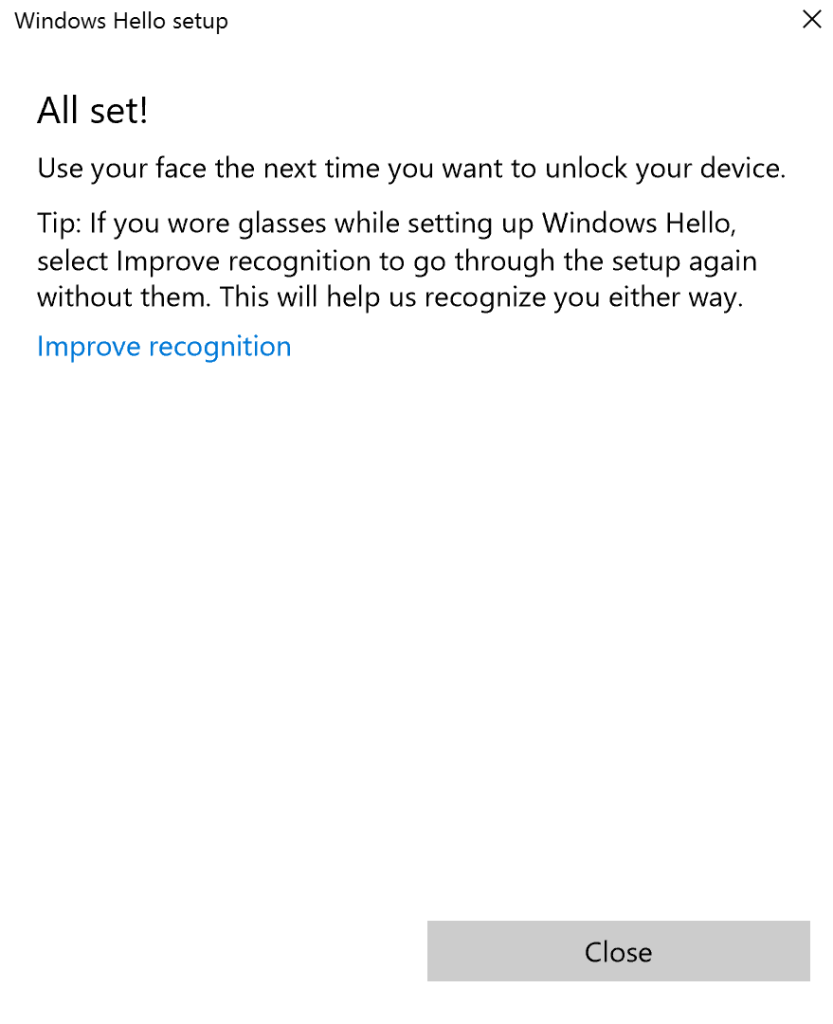 Windows 10: How to setup Windows Hello? – Sabrina Kay's Blog