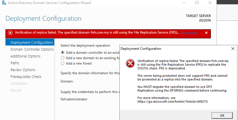 Domain controller: Migration of Legacy file replication service to ...